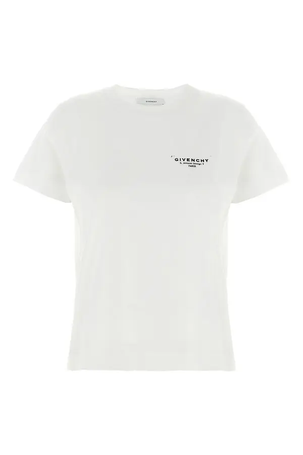 Givenchy Stamp Cotton Jersey T-shirt - White/black