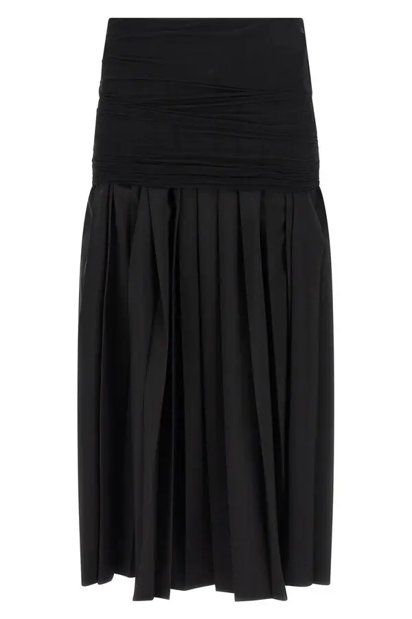 MAISON MARGIELA Double Layer Midi Skirt