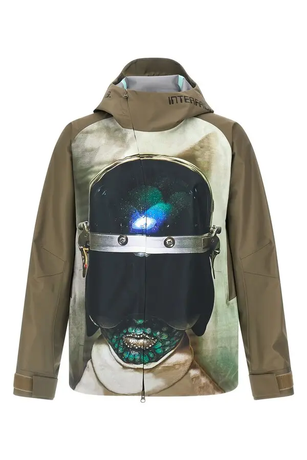 Undercover Water-repellent Nylon Jacket With Graphic Print