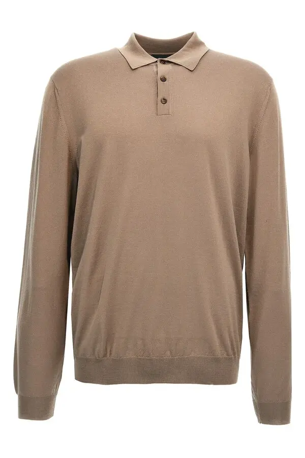 ZANONE Virgin Wool Polo Shirt