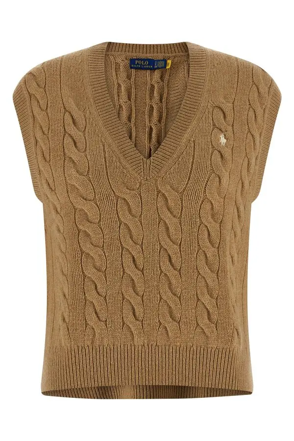 Polo Ralph Lauren Braided Cashmere-blend Vest
