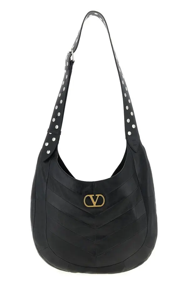 Valentino Garavani Hoboho' Medium Shoulder Bag - Black