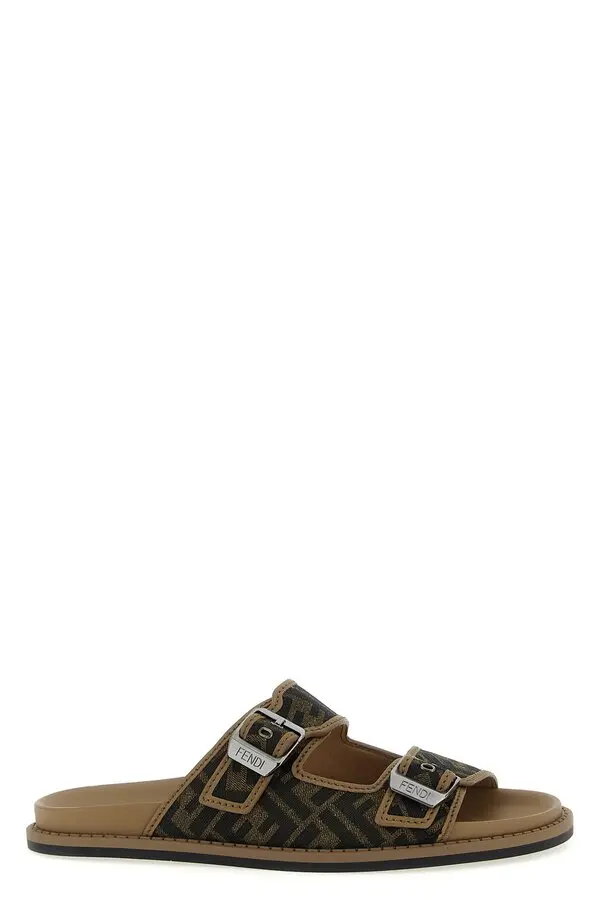Fendi Feel' Sandals - Brown