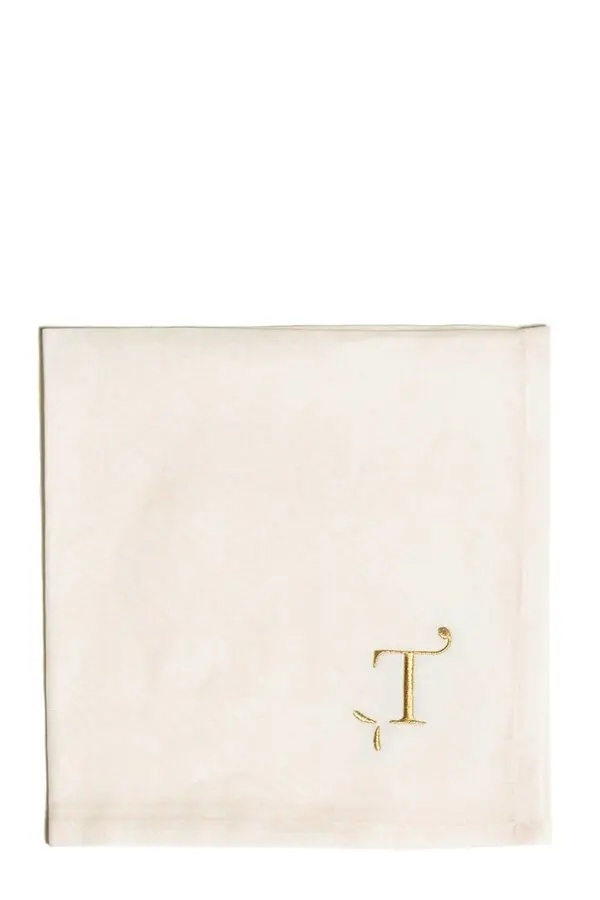 BITOSSI T' Letter Napkin - White
