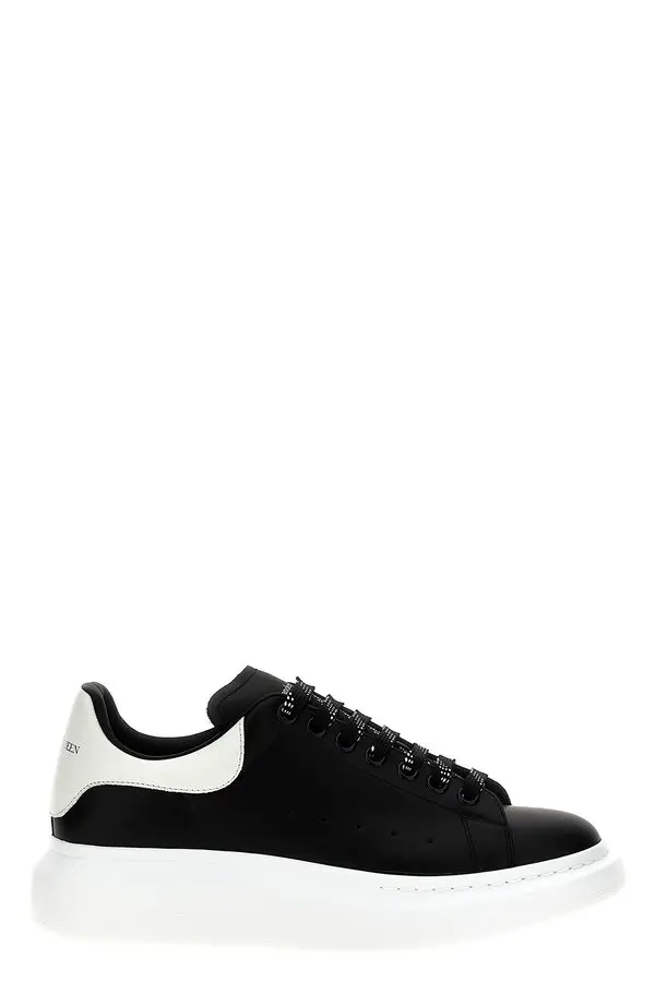 Alexander McQueen Larry Leather Sneakers - White/black
