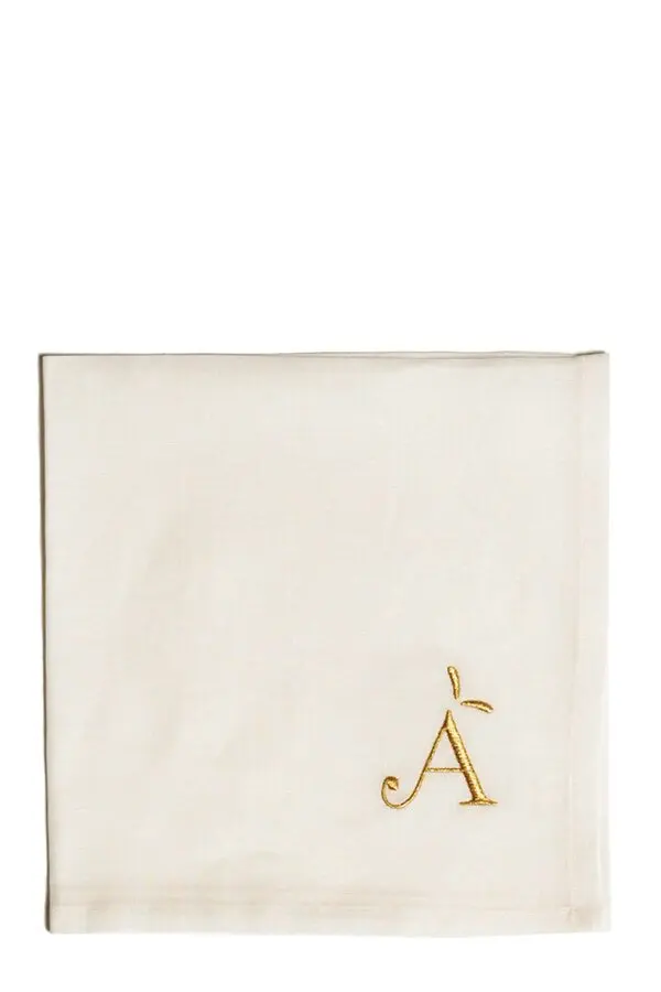 BITOSSI A' Letter Napkin - White