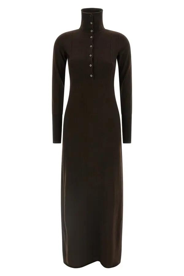 TOM FORD High Neck Dress - Brown