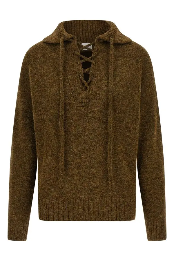 MARANT ETOILE Phylia Alpaca Blend Sweater - Green