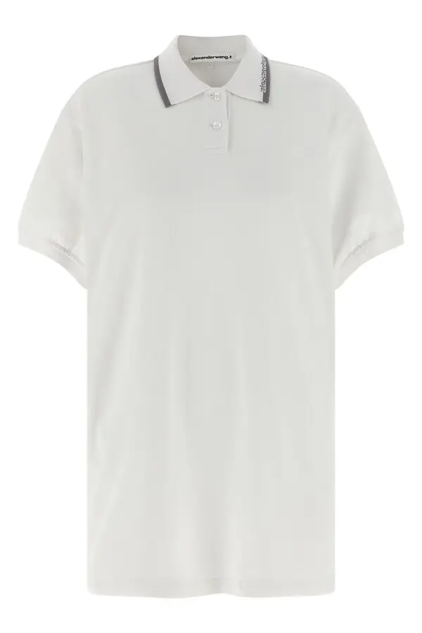 Alexander Wang Intarsia Collar Dress - White