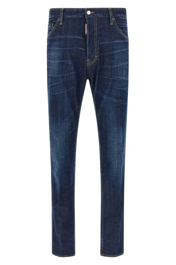 Dsquared2 Cool Guy Stonewashed Cotton Denim Jeans