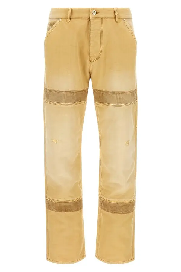 WALES BONNER Sierra Cotton Canvas Trousers - Beige