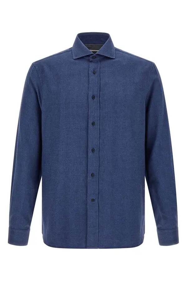 Brunello Cucinelli Herringbone Shirt