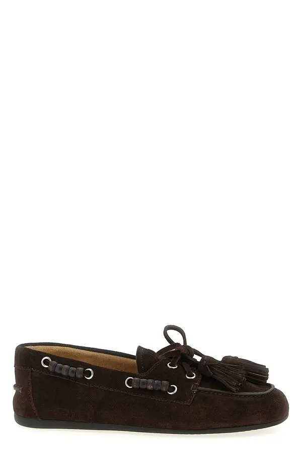 Miu Miu Suede Boat Shoe