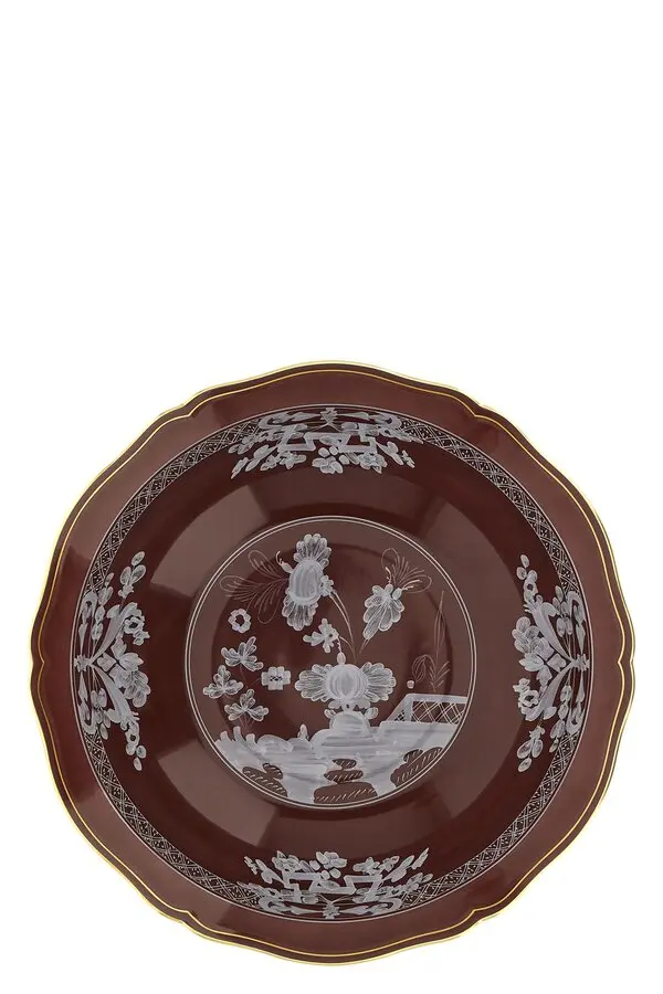 GINORI 1735 Oriente Italiano' Tray ⌀ 35 Cm - Brown