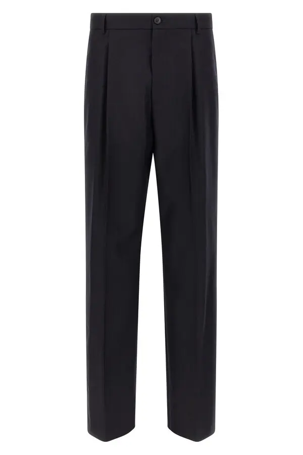 Dries Van Noten Penrud Herringbone Wool Pants