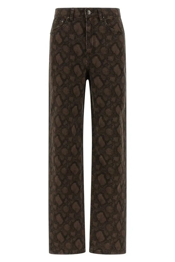 ROTATE BY BIRGER CHRISTENSEN Animal Print Jeans