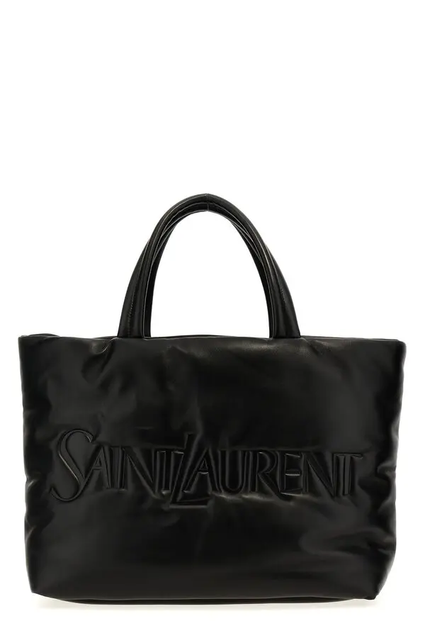 Saint Laurent Nappa Leather Shopping Bag - Black
