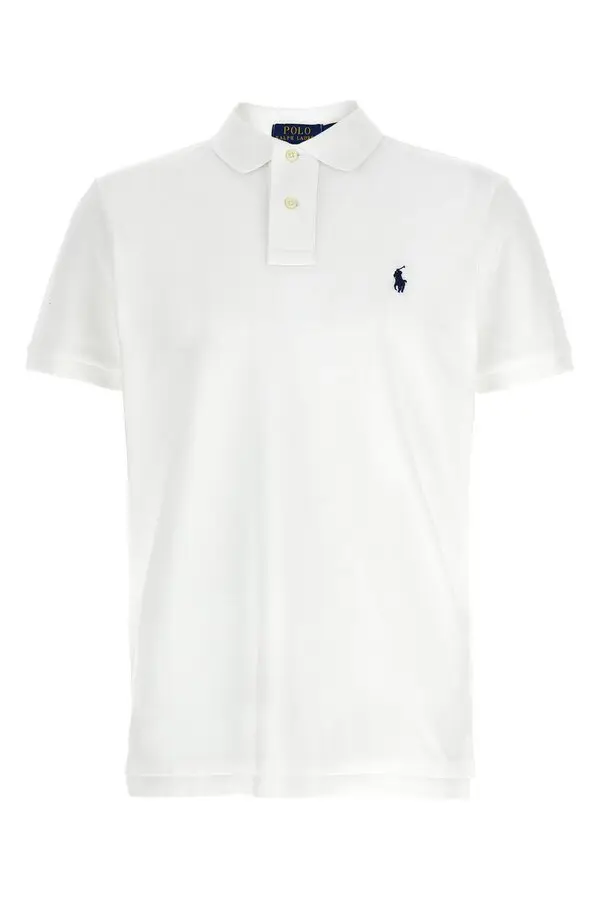 Polo Ralph Lauren Logo Embroidery Polo Shirt - White