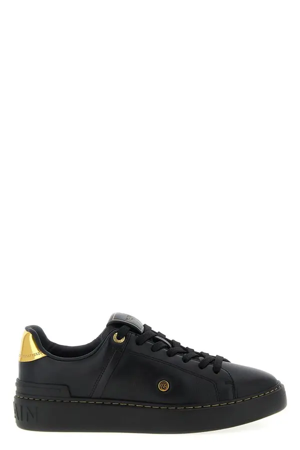 Balmain B-court Leather Sneakers
