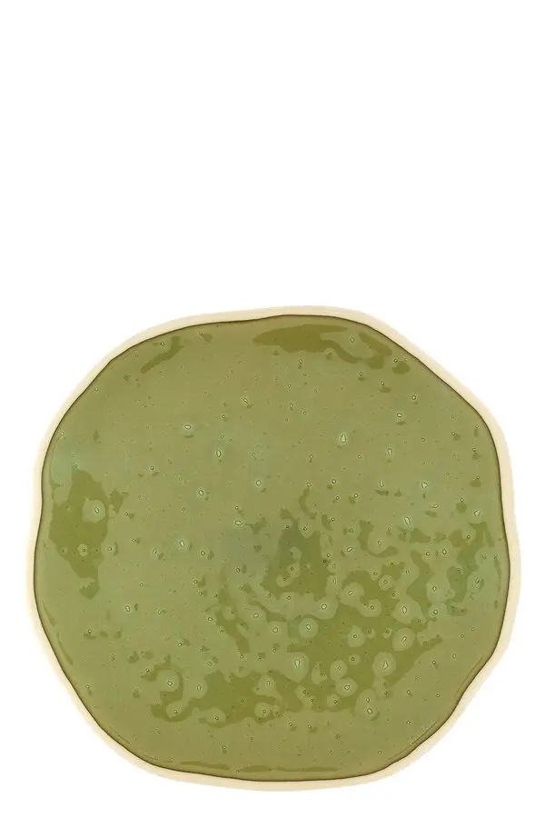 VETROFUSO Organic Shaped Dinner Plate ⌀ 31 Cm - Green