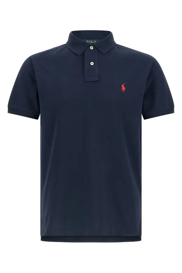 Polo Ralph Lauren Logo Embroidery Polo Shirt - Blue