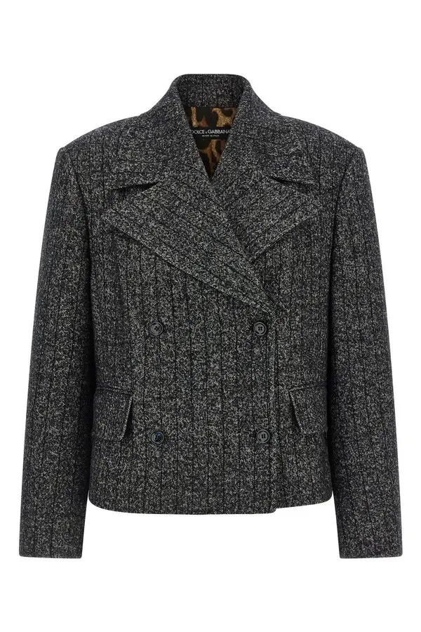 Dolce & Gabbana Striped Wool Blazer