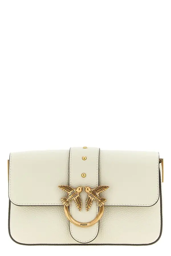 Pinko Love One Mini Crossbody Bag - White