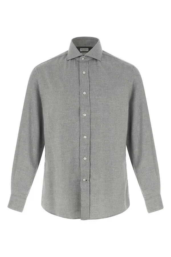 Brunello Cucinelli Cotton Shirt - Gray