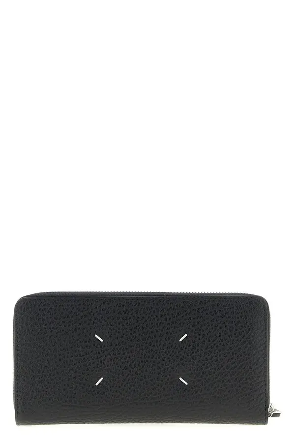 MAISON MARGIELA Stitching Logo Wallet - Black