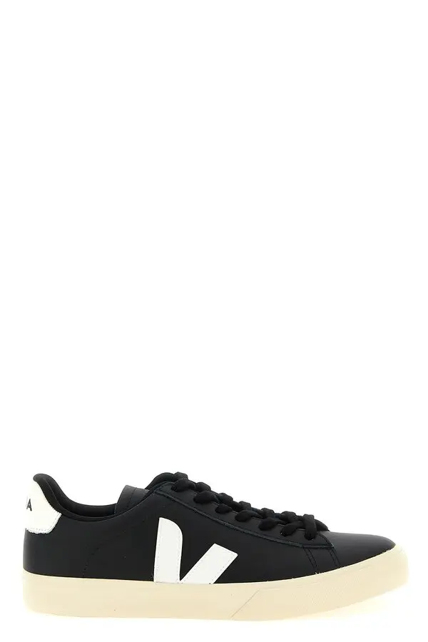 VEJA Campo Leather Sneakers - White/black