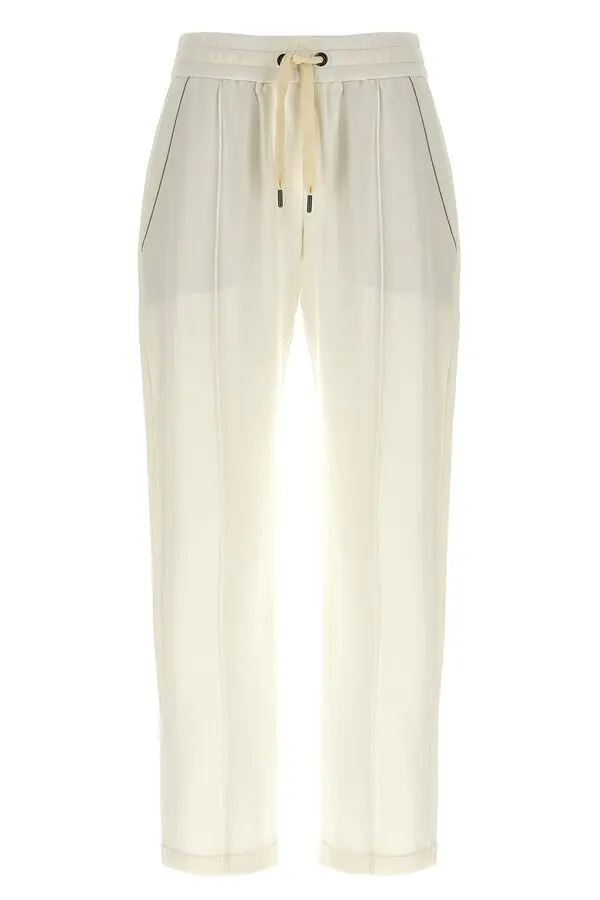 Brunello Cucinelli Monile Joggers - White