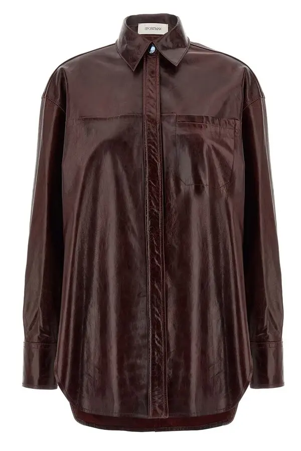 Sportmax Borel Leather Shirt