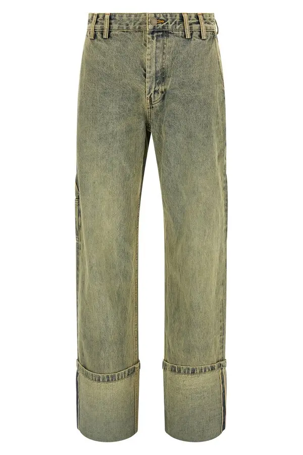 ENTIRE STUDIOS Cuff Surface Wave' Jeans