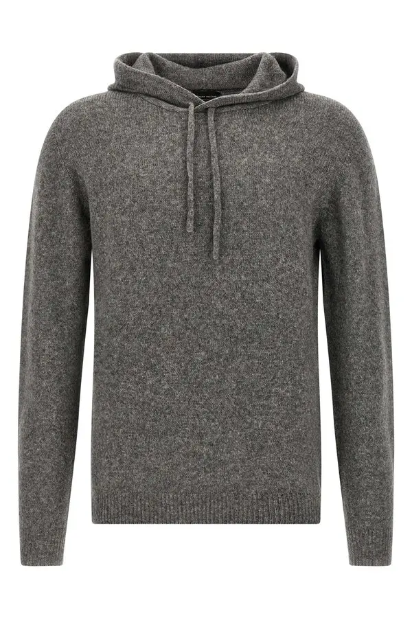 ROBERTO COLLINA Hooded Sweater - Gray
