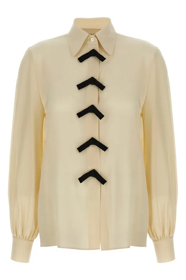 Valentino Garavani Silk Bow Shirt