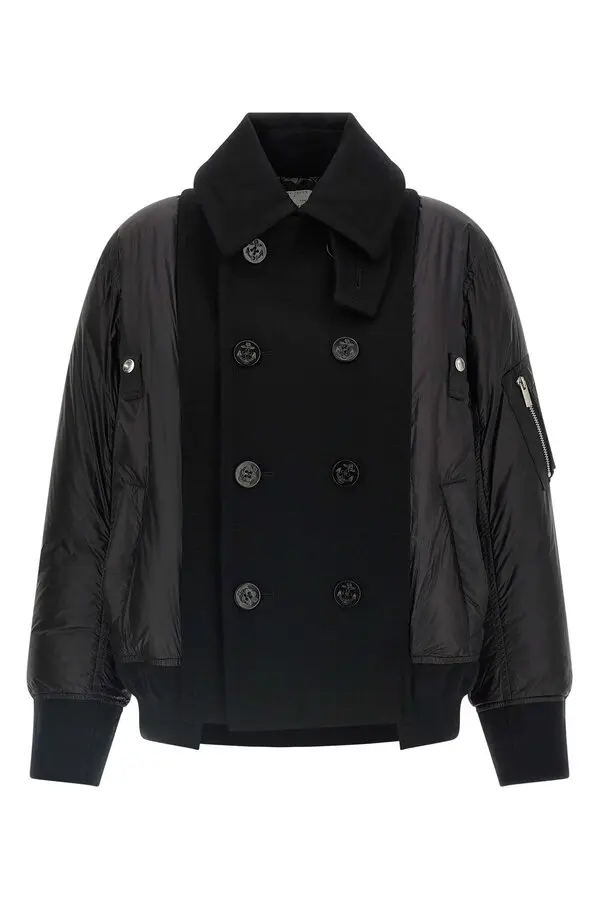 Sacai Wool Insert Bomber Jacket