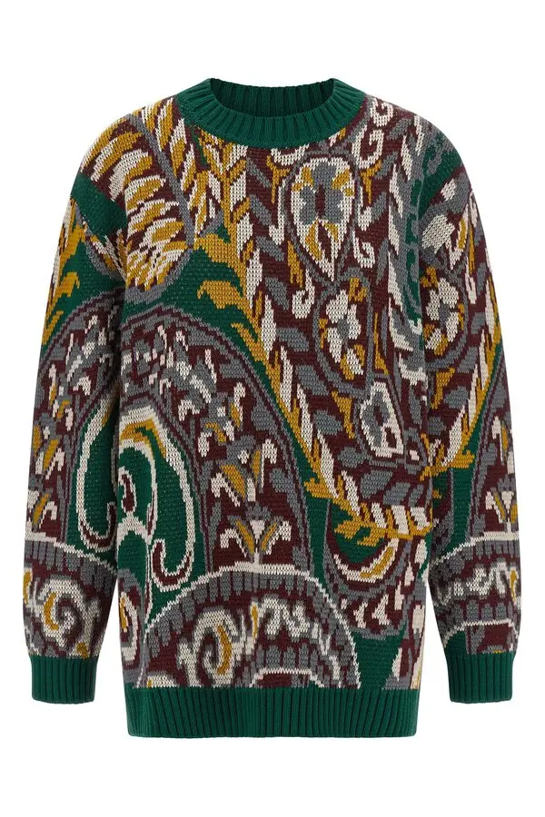Etro Jacquard Wool Sweater - Multi
