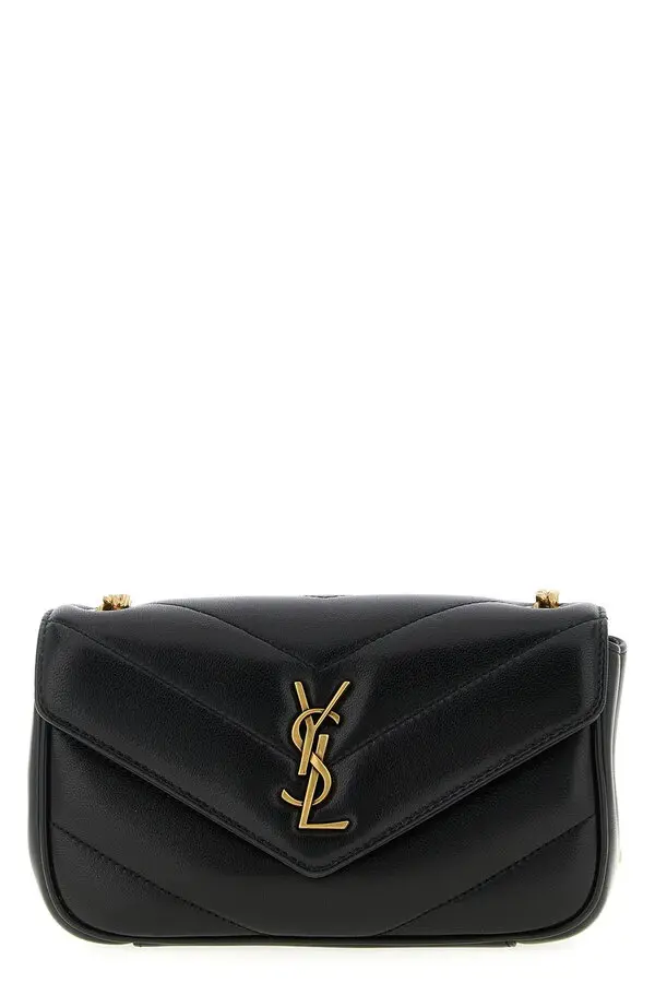 Saint Laurent Loulou Mini Crossbody Bag - Black