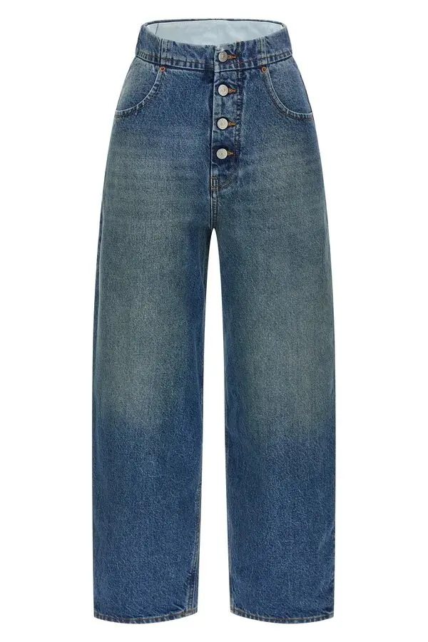 MAISON MARGIELA Straight Leg Jeans - Light Blue