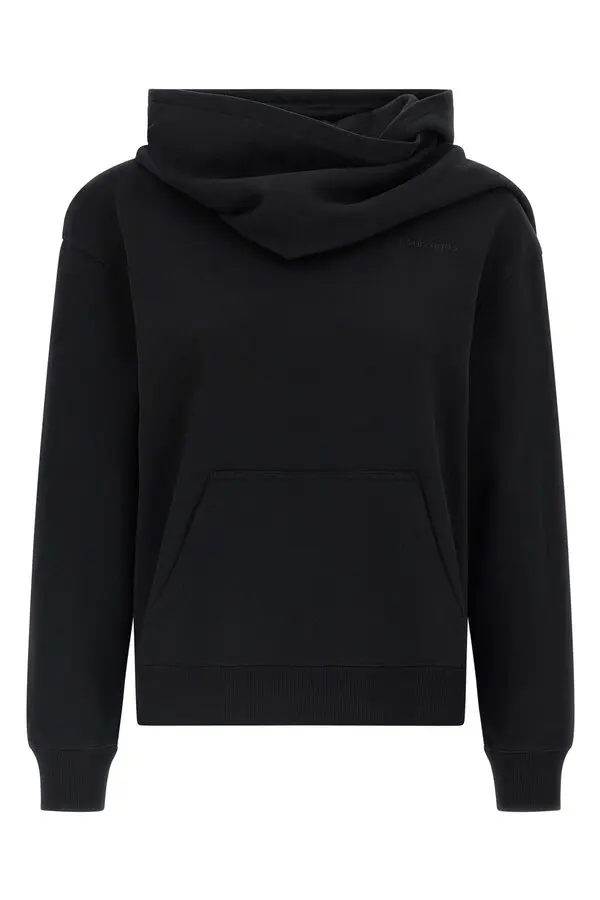 COURREGES Hoodie And Scarf - Black