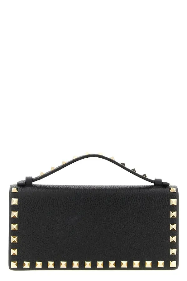Valentino Garavani Rockstud' Wallet On Chain - Black