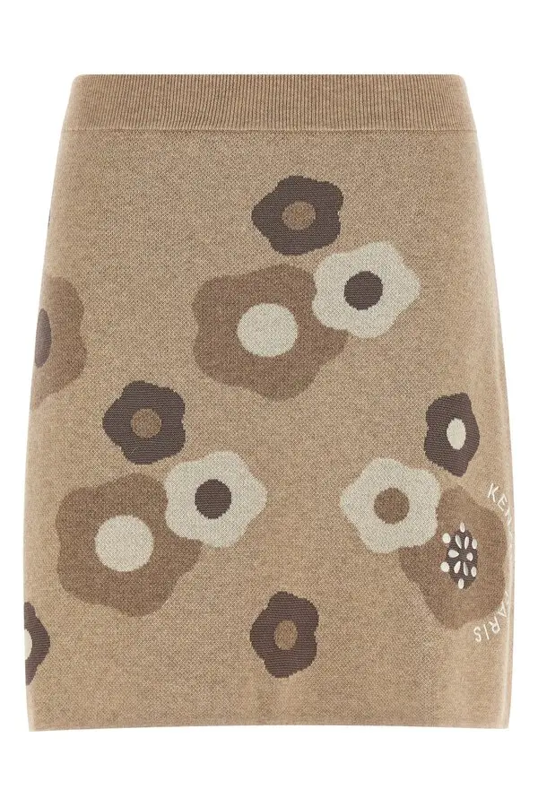 Kenzo Hana Dots Intarsia Miniskirt