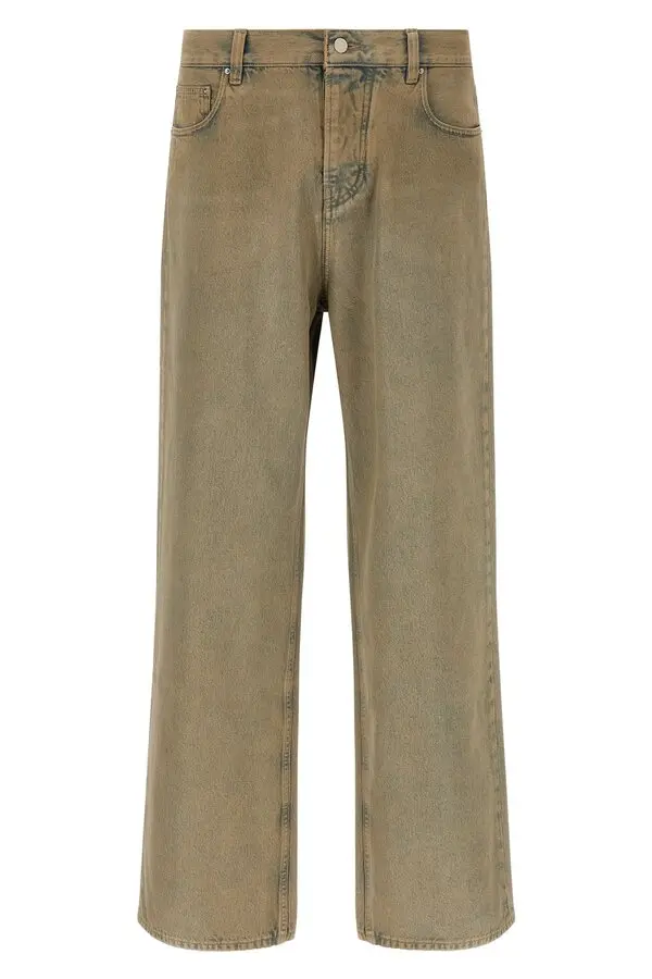 Amiri Wide Leg Jeans - Beige