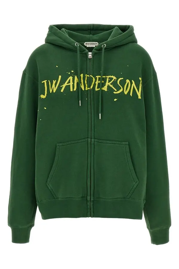 J.W.ANDERSON Printed Hoodie - Green