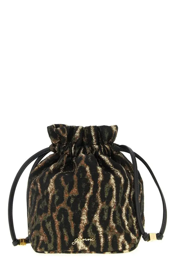 GANNI Metallic Bou Bucket' Pouch
