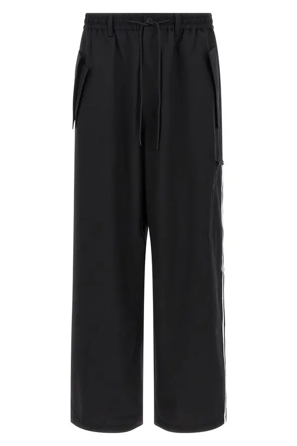 Y3 Wool Blend Straight Leg Trousers