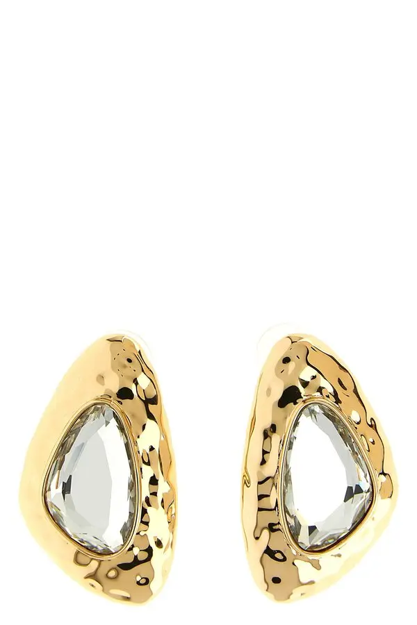 SELF-PORTRAIT Hammered Crystal' Earrings