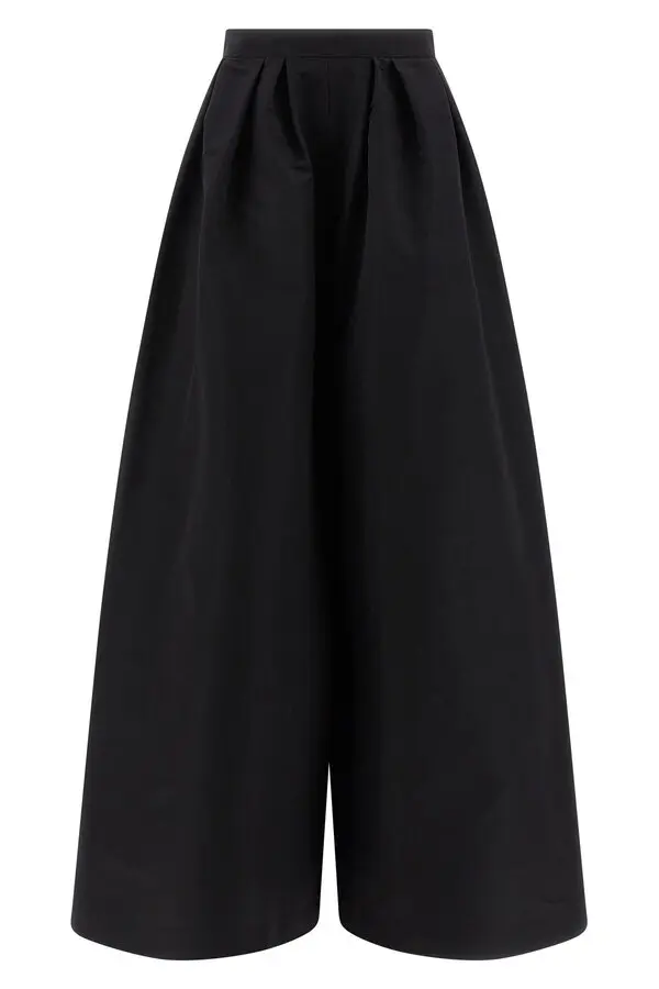 Carolina Herrera Silk Faille Palazzo Trousers