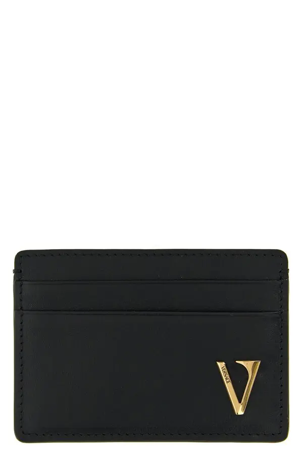 Versace V Logo' Card Holder