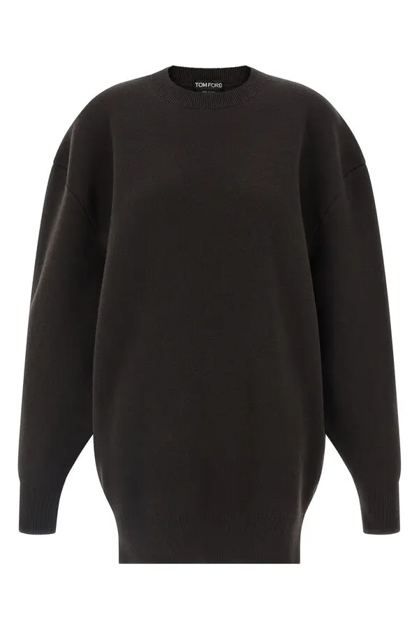 TOM FORD Sculptural Double Face' Dress - Brown